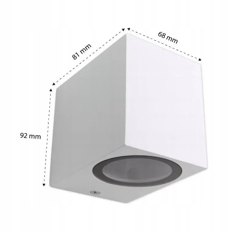 Aplica exterior Lida, 1 x GU10, carcasa aluminiu, IP44 | Led-Box.ro ...