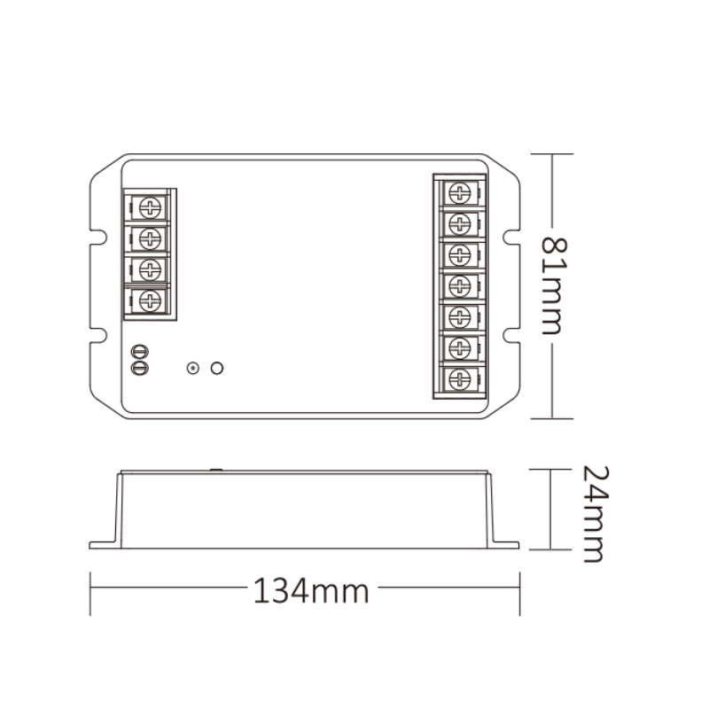 Miboxer Controler LED 2in1, Mono CCT 30A 12-48V MIBOXER HW2 | Led-Box ...