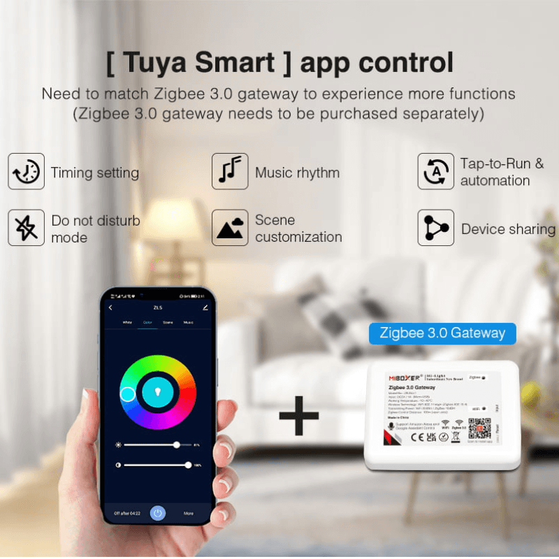 Controler MiBOXER ZL5 5 in 1 Zigbee 3.0 + 2.4G - Led-Box.ro – led-box.ro