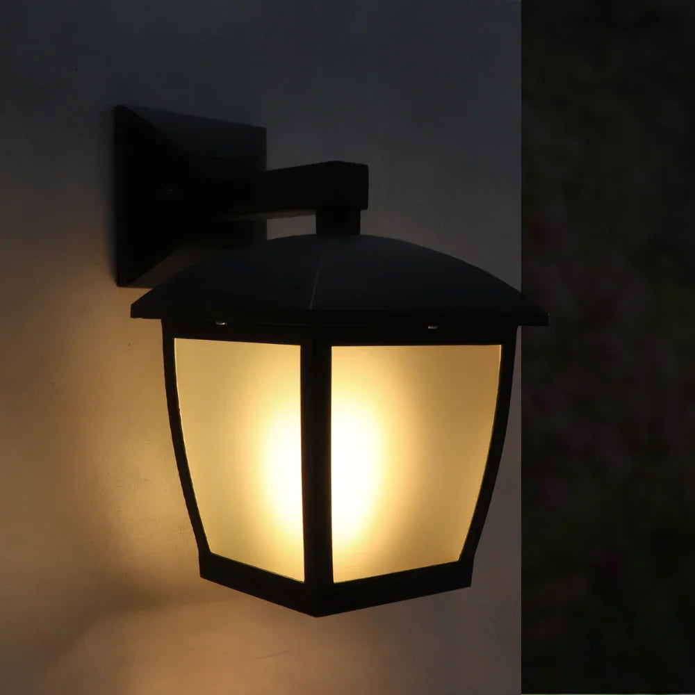 Felinar LED Exterior House, Metal, Negru | Led-Box.ro – led-box.ro