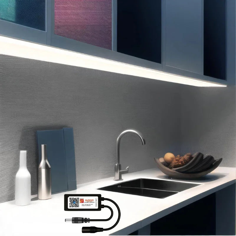Kit banda LED 5050 sursa si controller SMART Tuya, 5m - Led-Box.ro ...