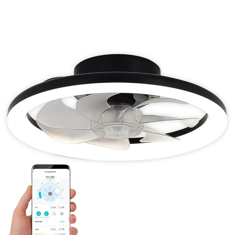 Ventilatoare de tavan cu LED- Lustre cu ventilator de tavan – led-box.ro