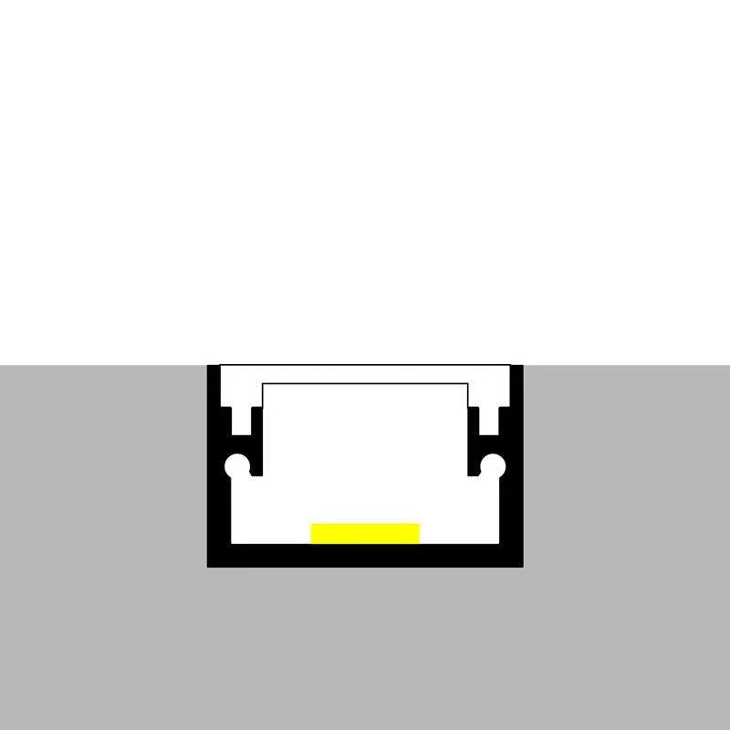 Profil LED de pardoseala, din aluminiu, 20x15 mm - 2 m - Led-Box.ro ...