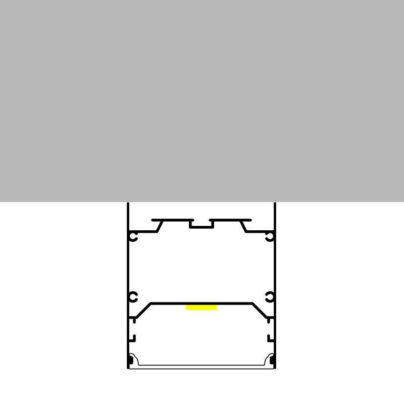 Profil LED Wef, montaj aparent / suspendat, 75x75 mm, 2 m - Led-box.ro ...