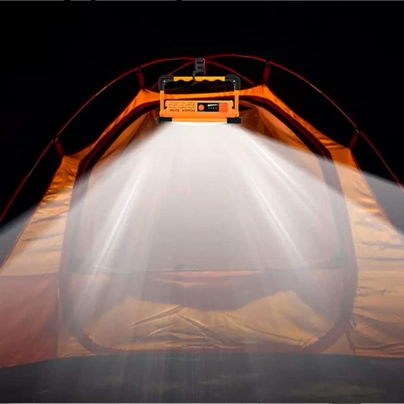 Proiector portabil cu incarcare Solara 30W, Baterie Power Bank – led-box.ro