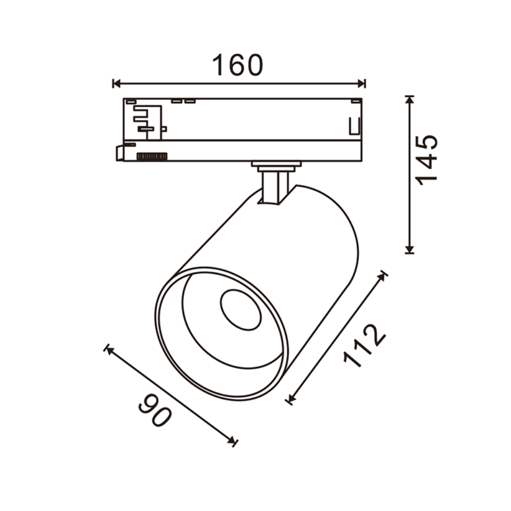 Spot LED Sina Trifazata 30W Air CCT, Flicker Free, alb | Led-Box.ro ...