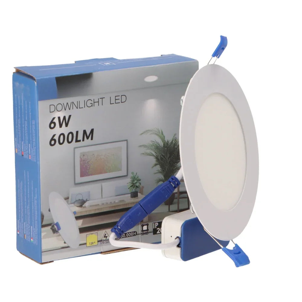 Spot LED Rotund Incastrabil, Seria Slim, 6W/600LM, Alb| Led-Box.ro ...