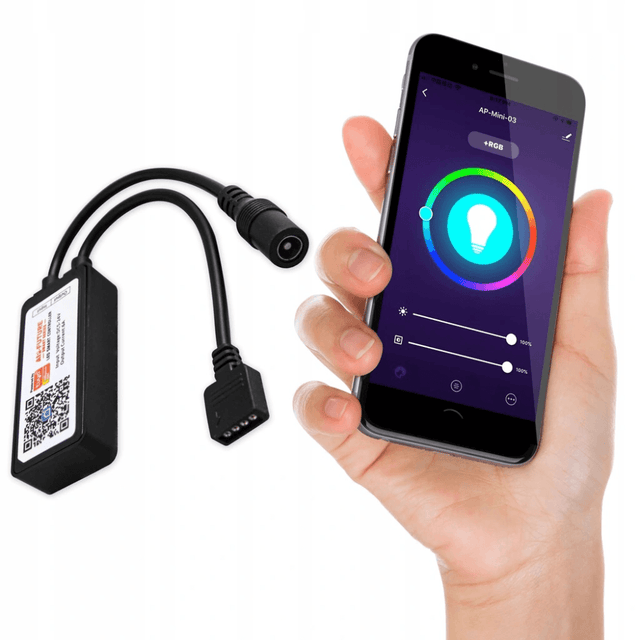 Controller/Dimmer LED RGB Smart Tuya, 5-24V, 6A mini DC ‣ LED-BOX.ro ...