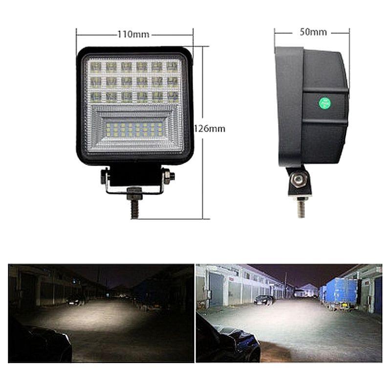 Proiector LED Auto Offroad 7D/63W, Patrat, Combo Beam | Led-Box.ro ...